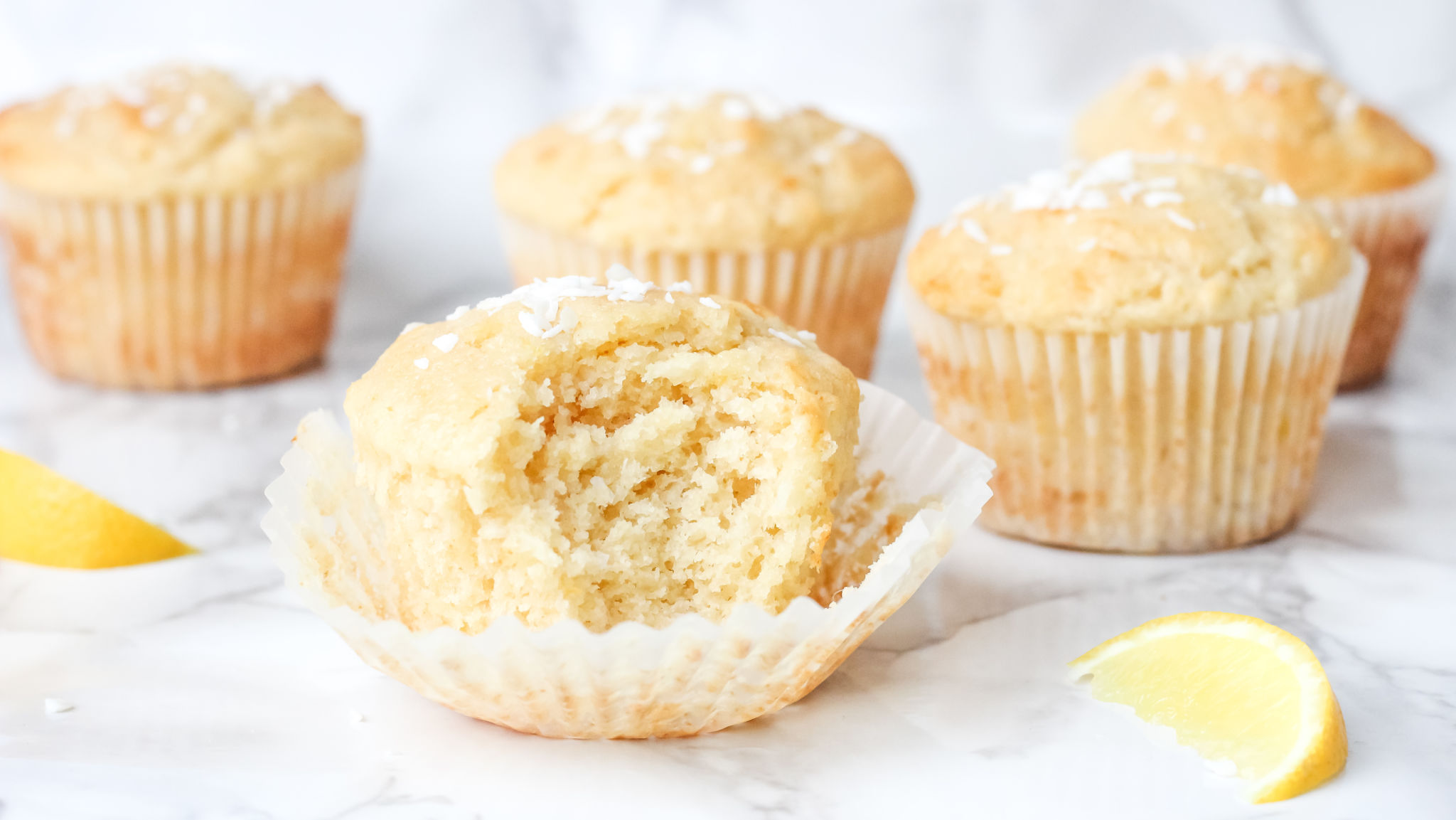 Lemon Coconut Muffins - Baker Jo's Easy Muffin Recipe, No Mixer Needed