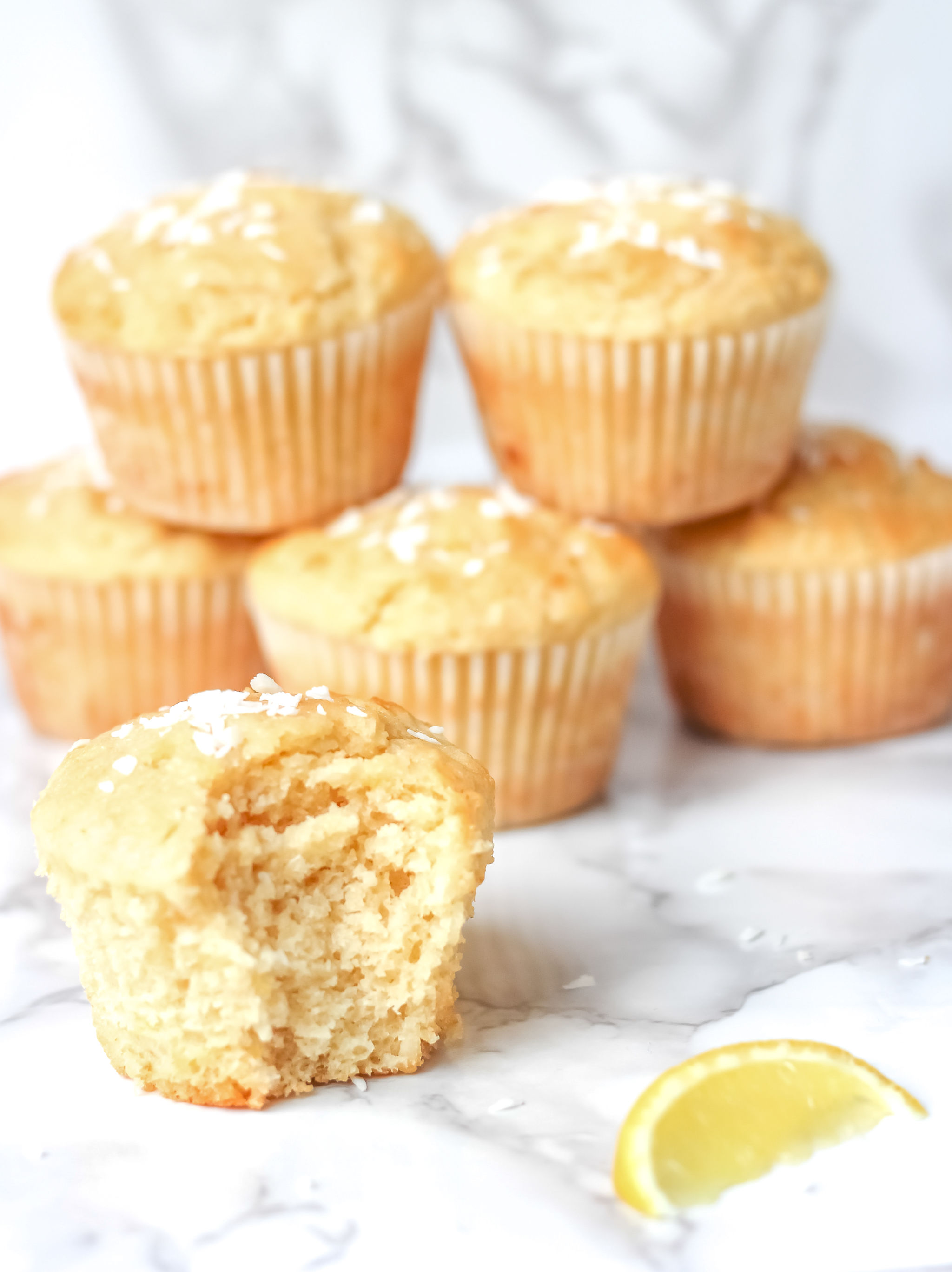 Lemon Coconut Muffins - Baker Jo's Easy Muffin Recipe, No Mixer Needed