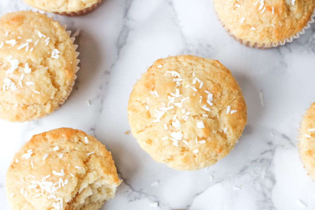 Lemon Coconut Muffins - Baker Jo's Easy Muffin Recipe, No Mixer Needed