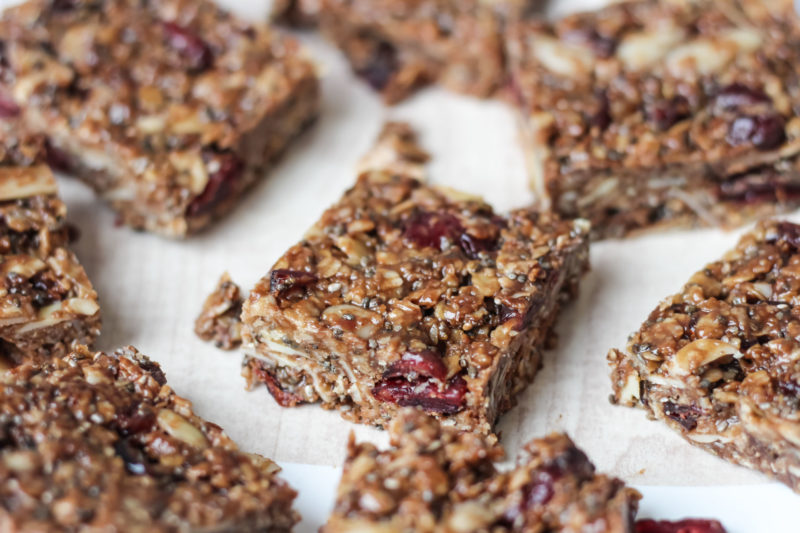 No-Bake Healthy Chewy Snack Bars - Baker Jo Easy, Quick Snack Bars