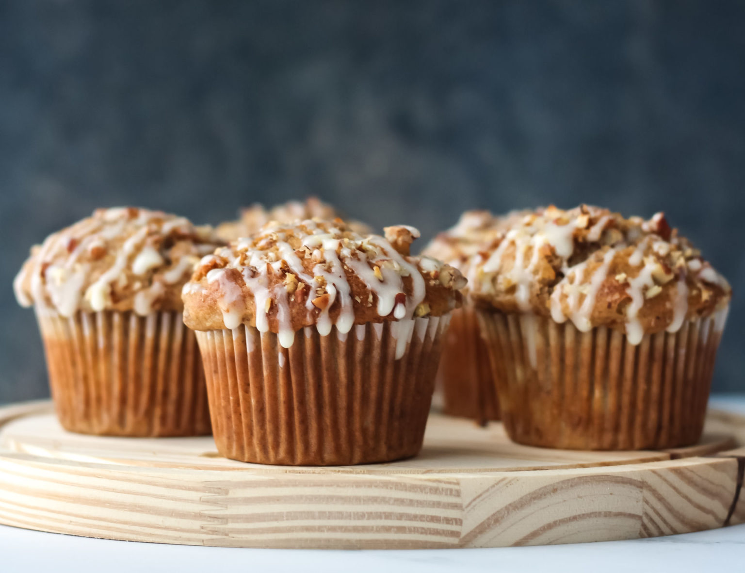 Hummingbird Muffins - Baker Jo - Banana Pineapple Pecan Spiced Muffins