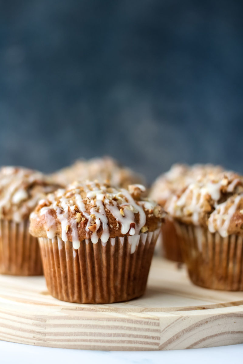 Hummingbird Muffins - Baker Jo - Banana Pineapple Pecan Spiced Muffins