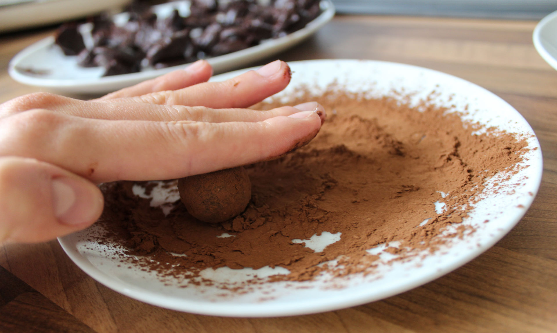 Cocoa Dusted Chocolate Truffles - Baker Jo's Simple and Classic Truffles