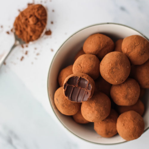 Cocoa Dusted Chocolate Truffles - Baker Jo's Simple and Classic Truffles
