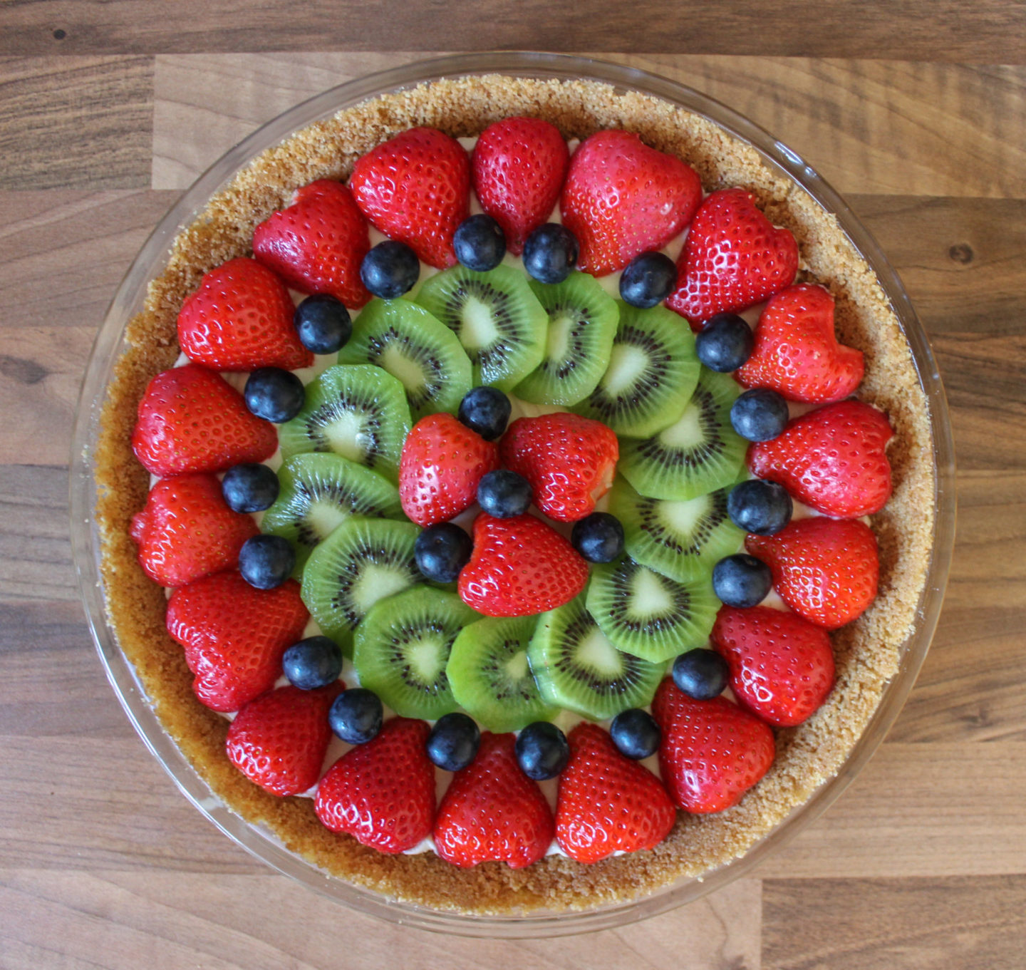 No-Bake Fresh Fruit Tart - Baker Jo's easy no-bake summer dessert
