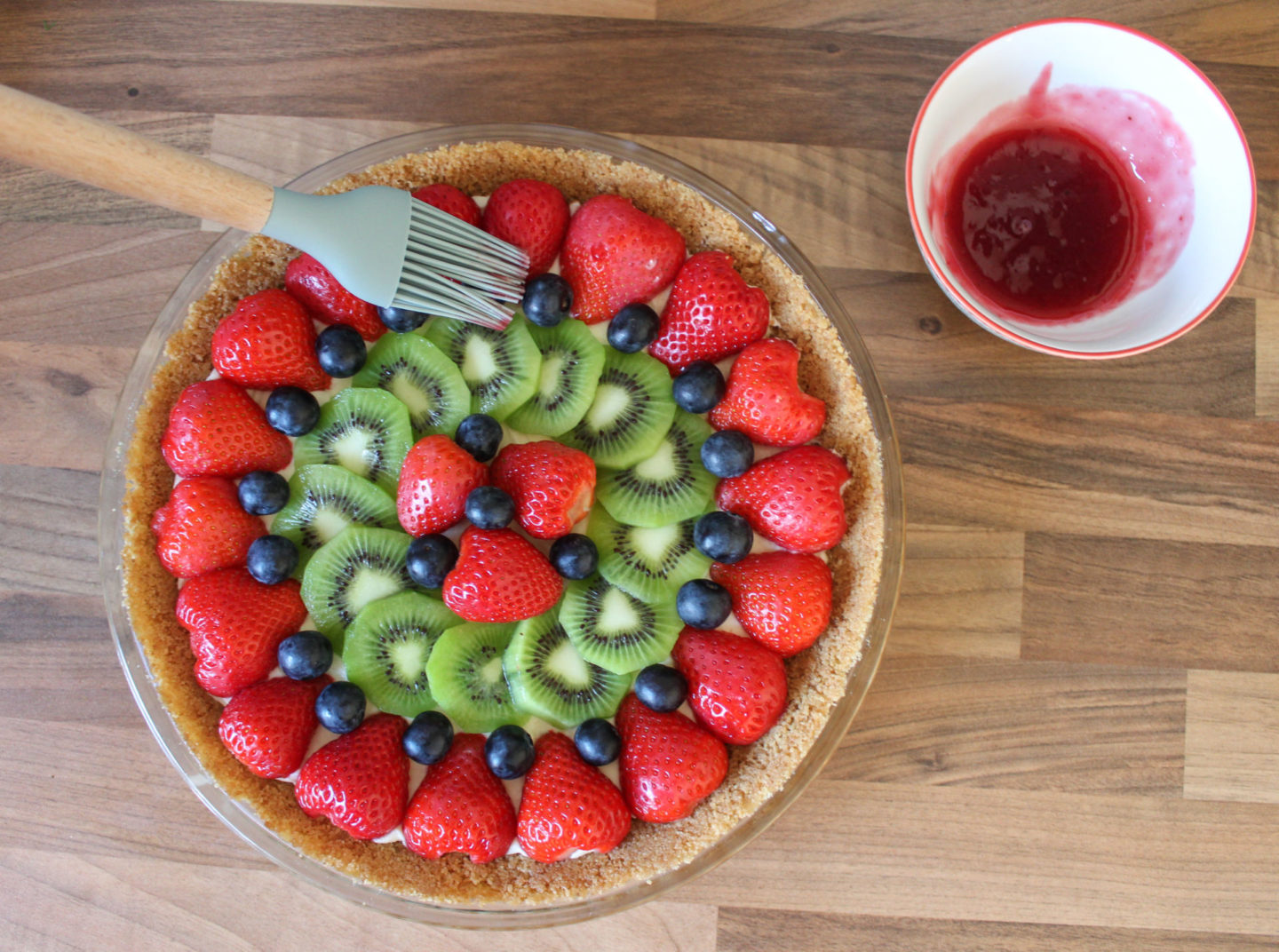 No-Bake Fresh Fruit Tart - Baker Jo's easy no-bake summer dessert