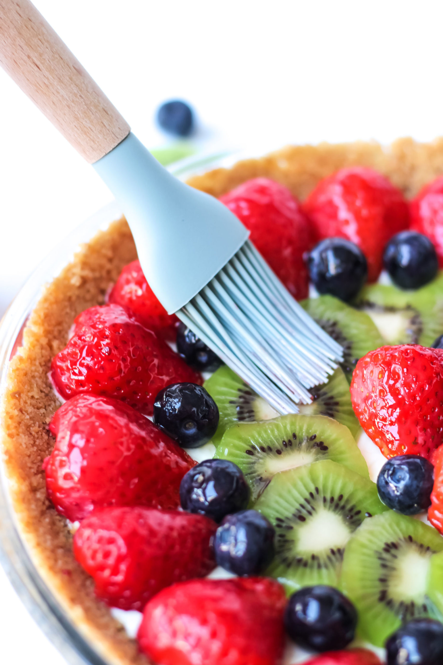 No-Bake Fresh Fruit Tart - Baker Jo's easy no-bake summer dessert