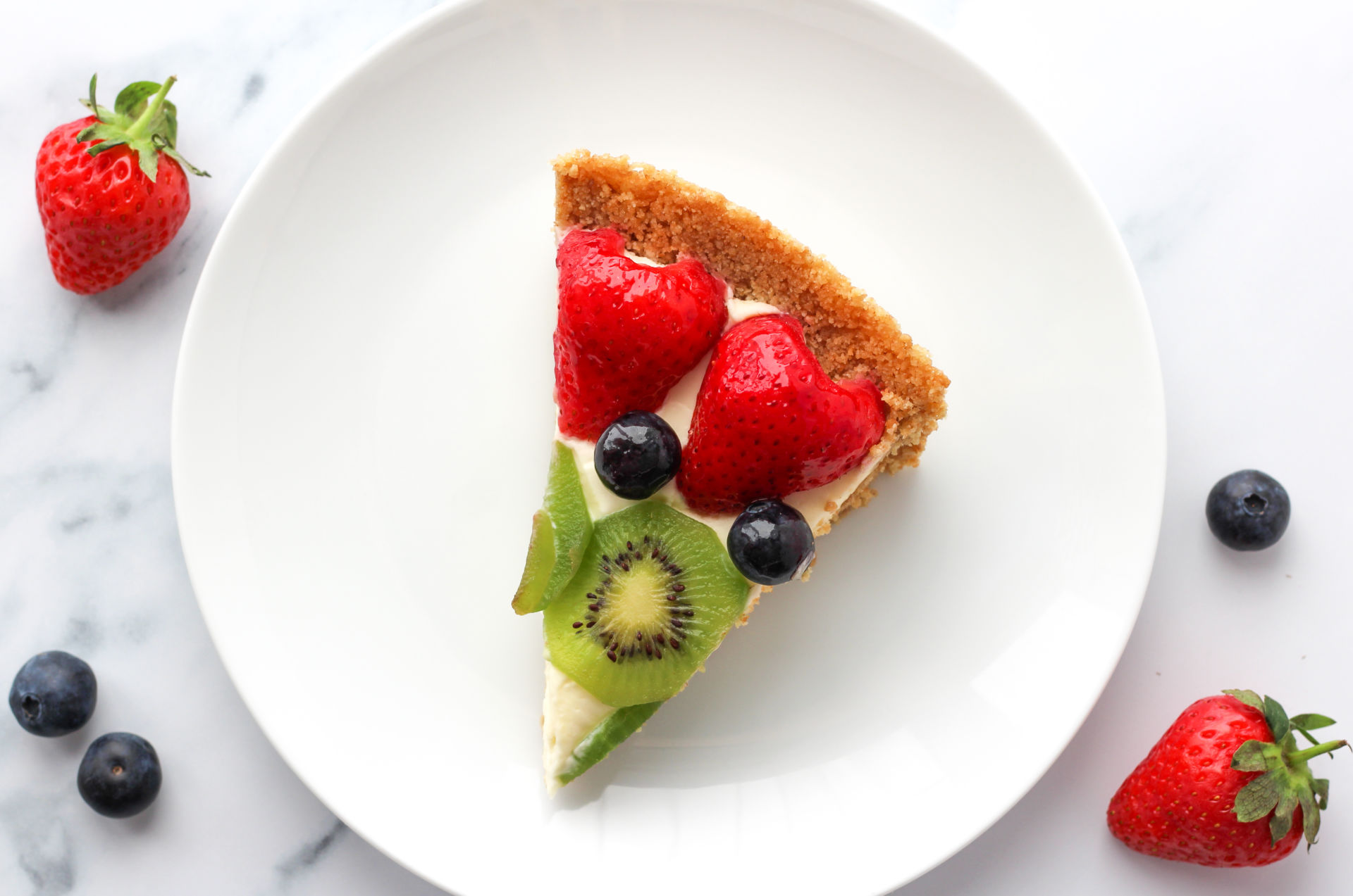 No-Bake Fresh Fruit Tart - Baker Jo's easy no-bake summer dessert