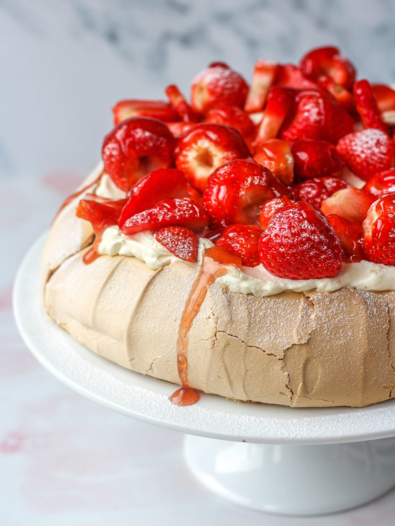 Strawberry Pavlova - Baker Jo