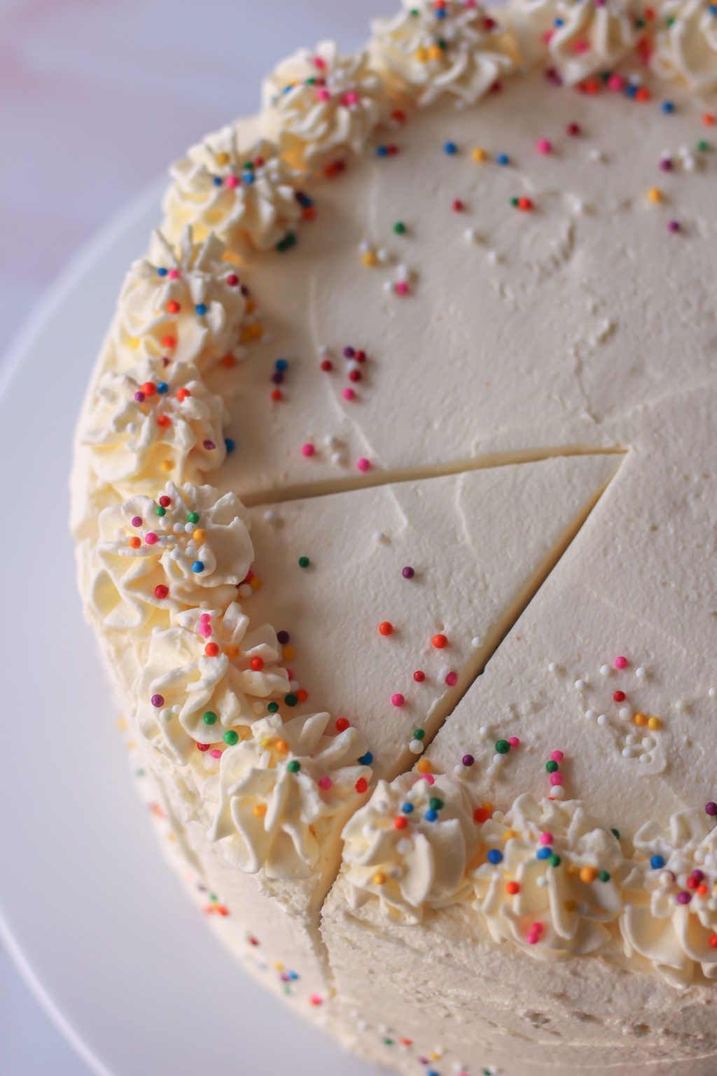 Vanilla Layer Cake with Vanilla Buttercream - Baker Jo