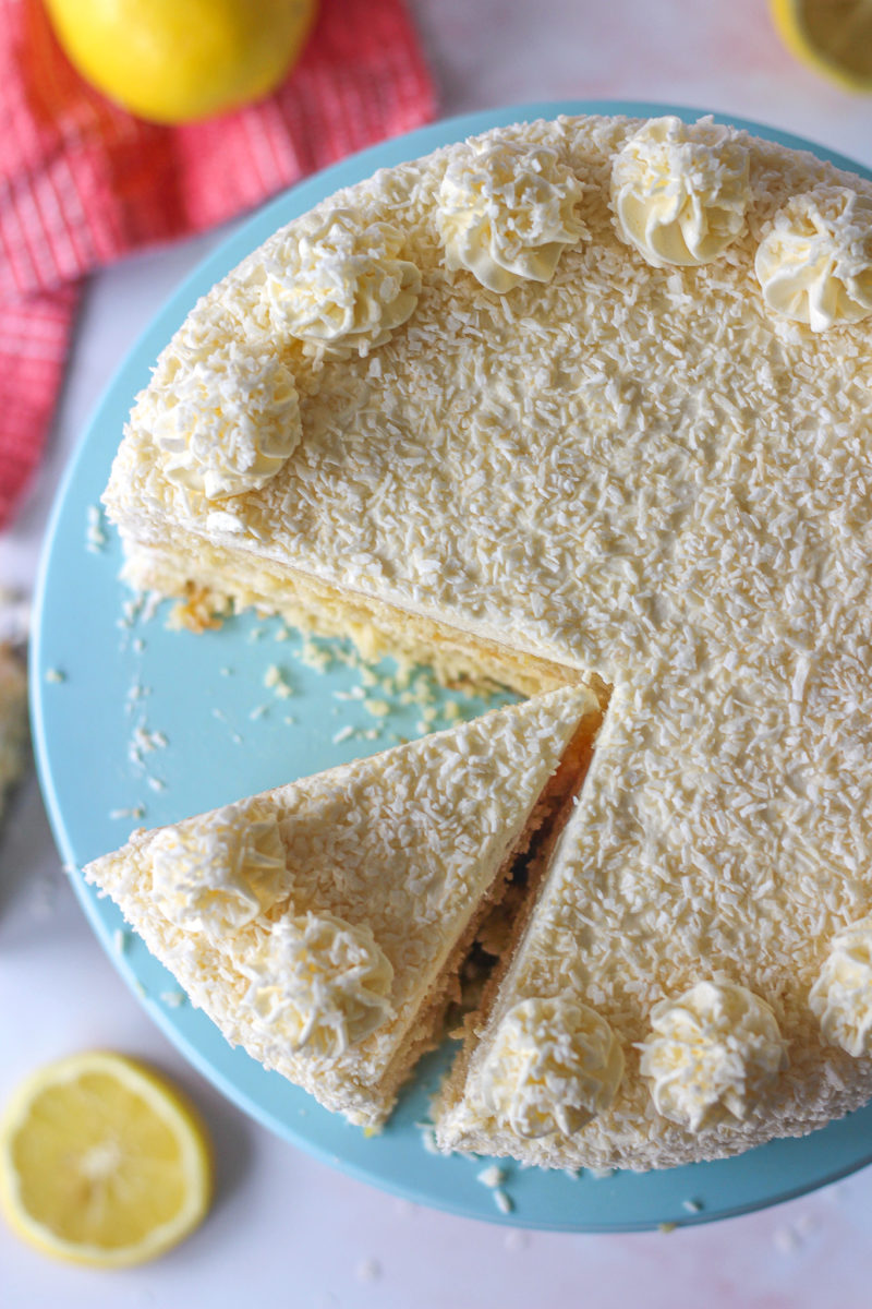 Lemon Coconut Layer Cake - Baker Jo