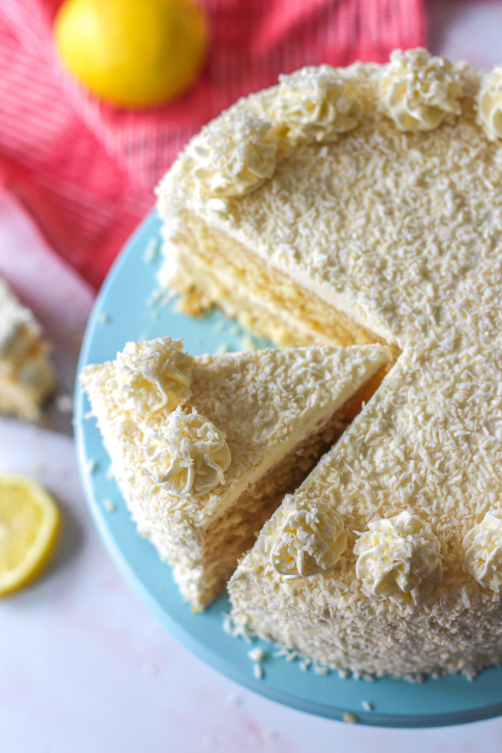 Lemon Coconut Layer Cake - Baker Jo