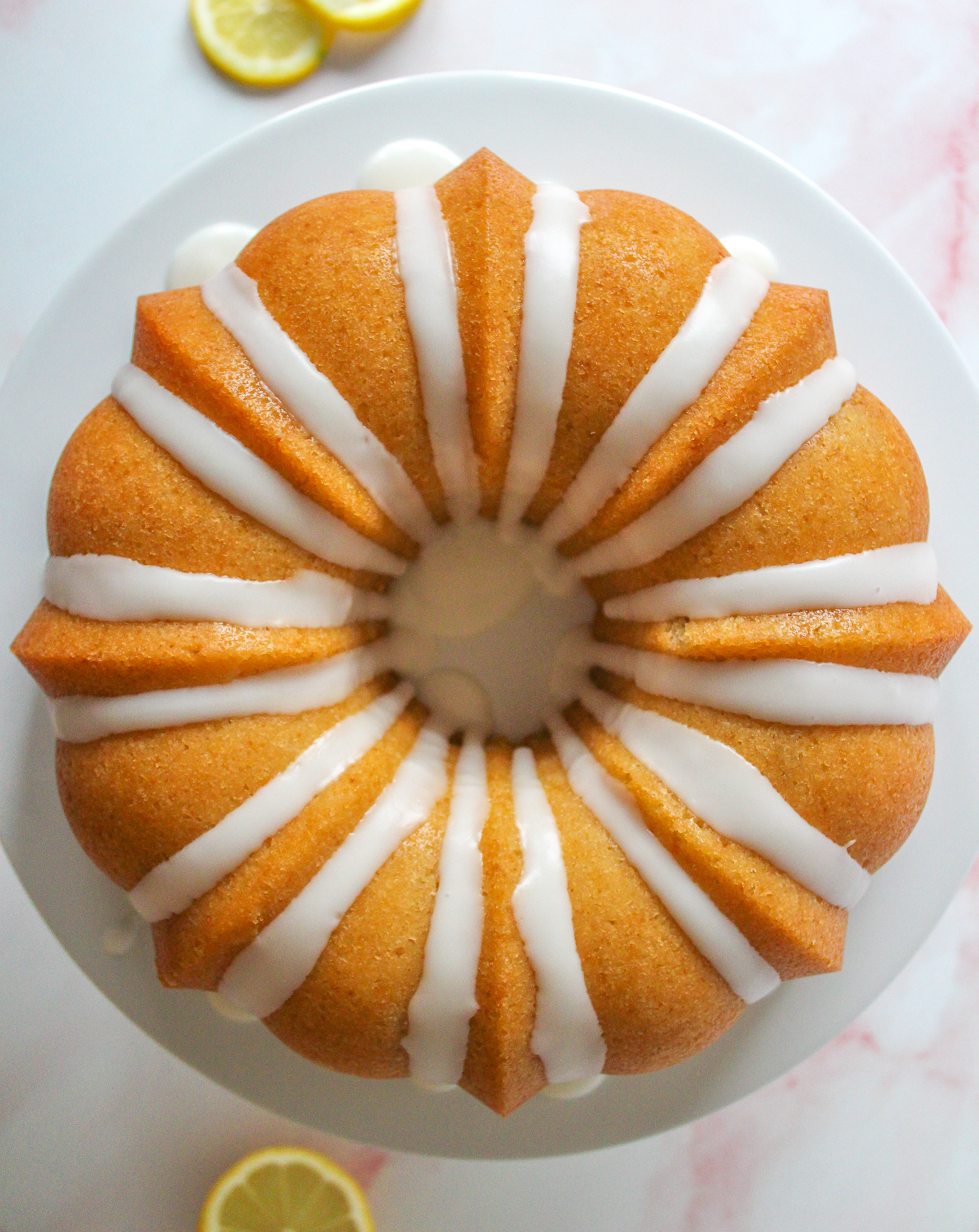 Lemon Drizzle Bundt Cake - Baker Jo