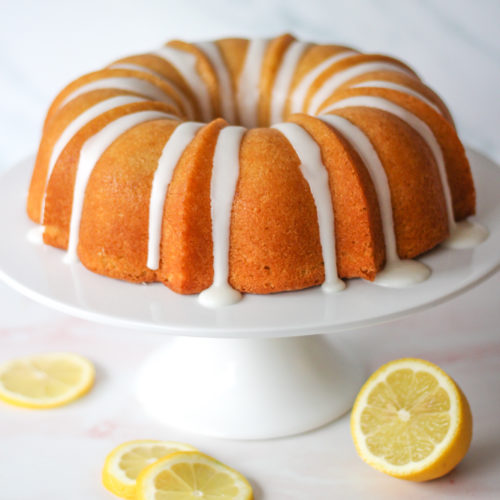 Lemon Drizzle Bundt Cake - Baker Jo