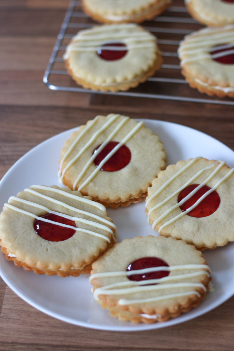 The Bake Off Box: Strawberry and Vanilla Sandwich Biscuits - Baker Jo