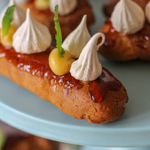 The Bake Off Box: Passion Fruit Eclairs with Meringue Kisses - Baker Jo